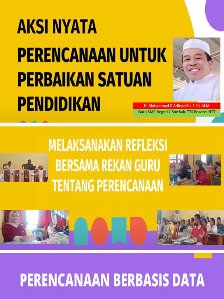 Aksi Nyata Perencanaan Untuk Perbaikan Satuan Pendidikan 3 Pdf