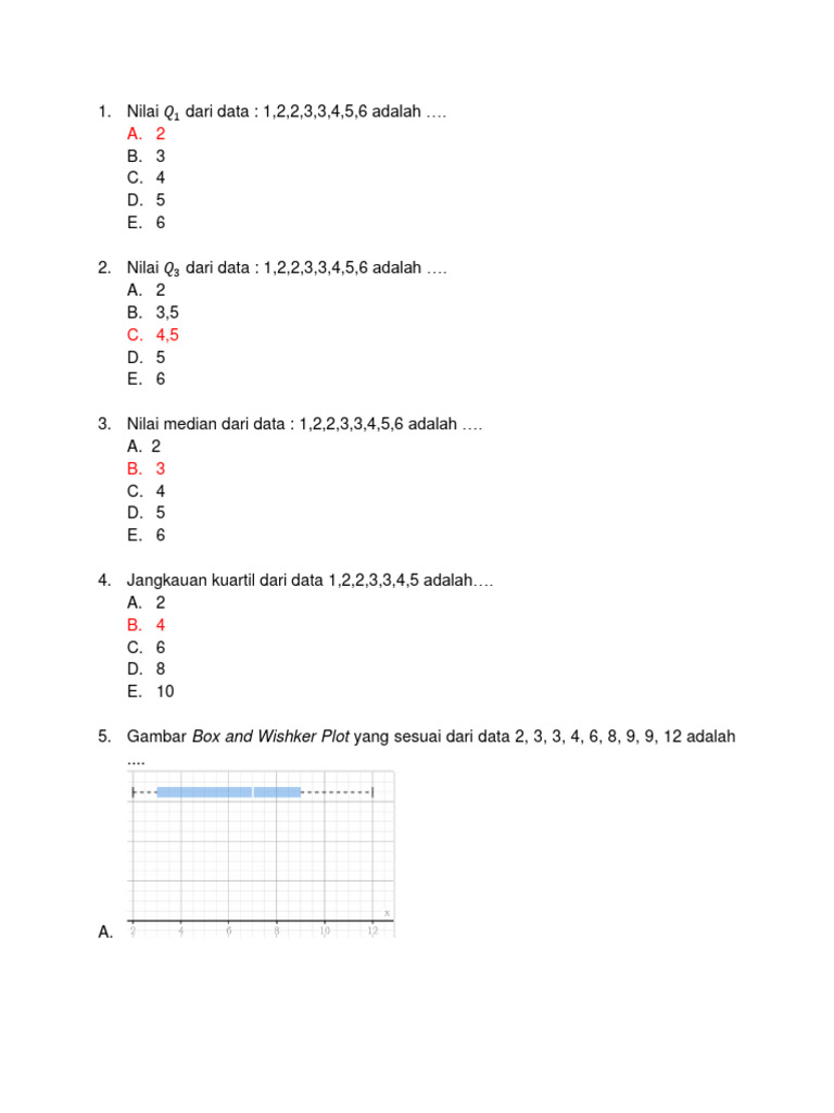 Latihan Asat MTK - Statistika | PDF