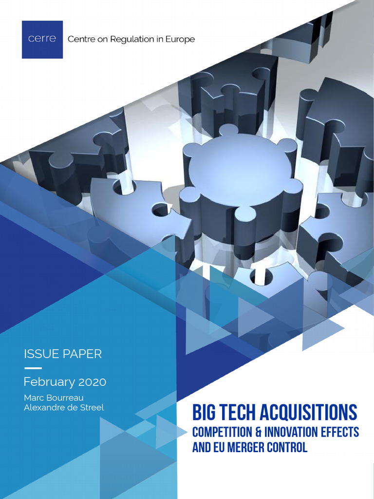 Cerre Big Tech Acquisitions 2020 | PDF | Mergers And Acquisitions ...