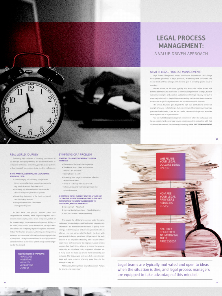Legal Process Management Explained | PDF | Business Process Management ...