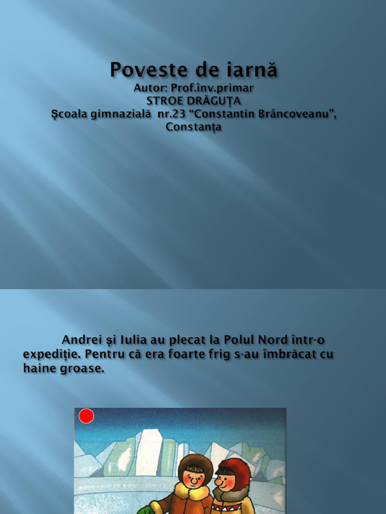 Poveste de Iarna | PDF