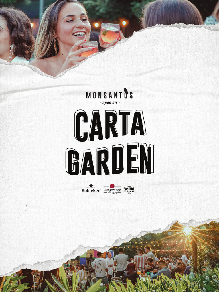Carta Garden | Download grátis PDF | Alimentos | Culinária