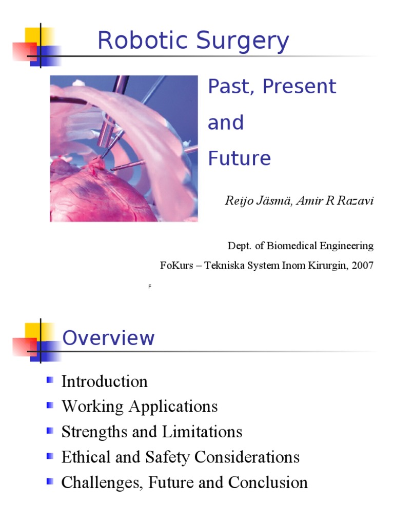 Presentation Robot-Assisted Surgery | PDF | Surgery | Robot