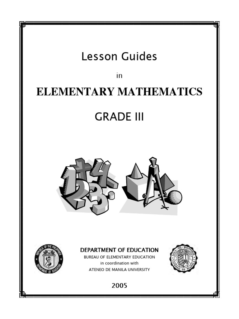 TEEP - Math LG - gr3 - 1 | PDF | Multiplication | Area