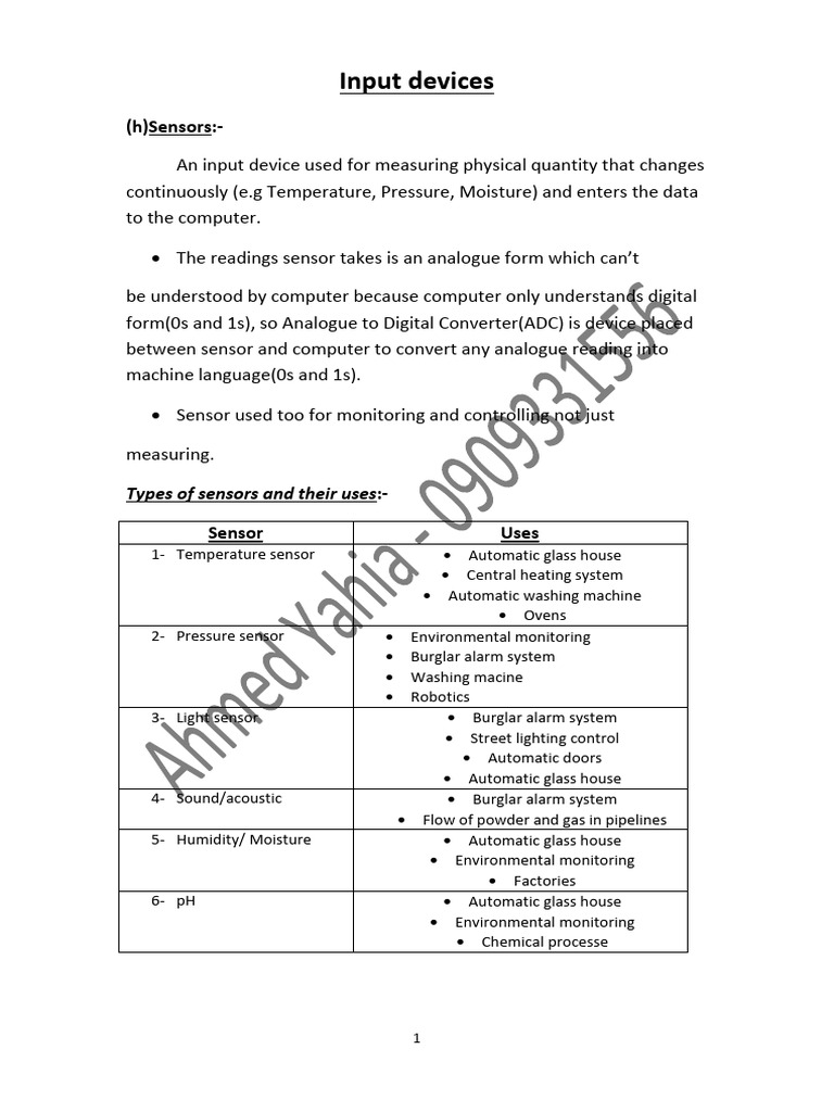 Input Devices and Their Uses2 | PDF | Radio Frequency Identification | Emv