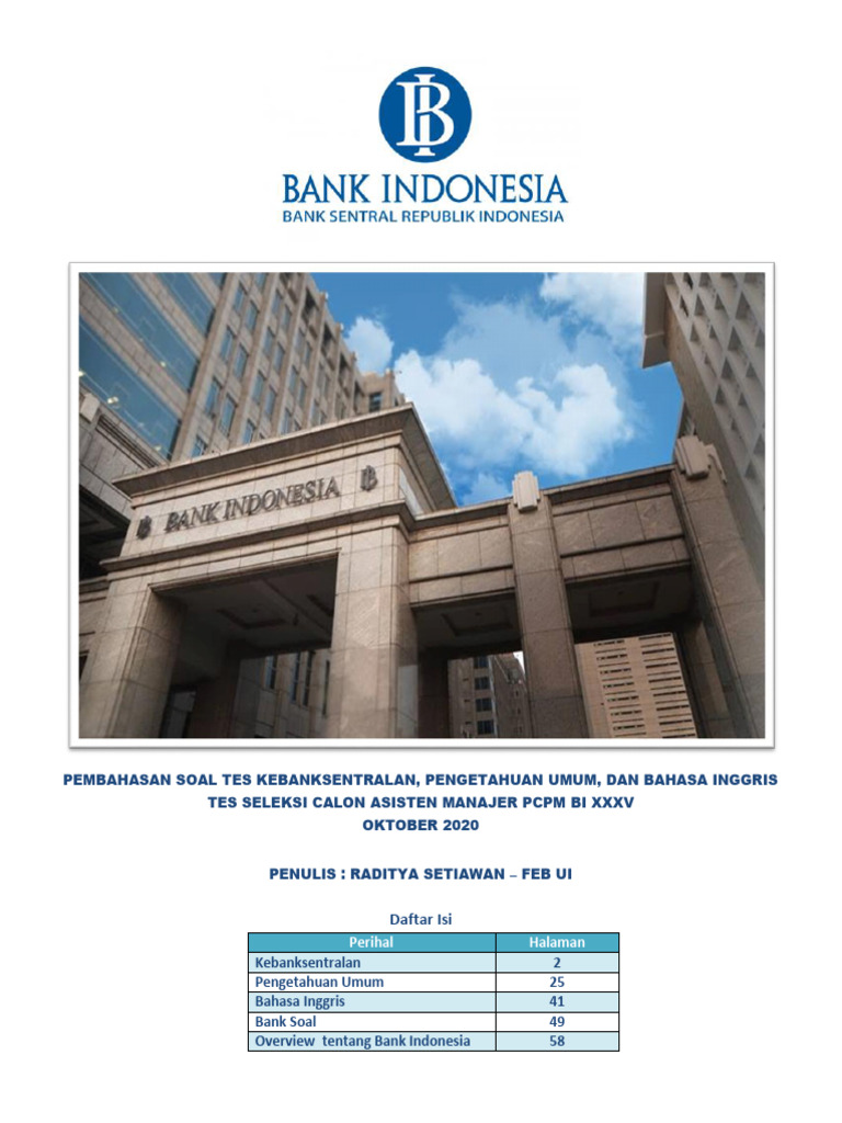 Test Bi Pdf Download Free Pdf Financial Risk Monetary Policy