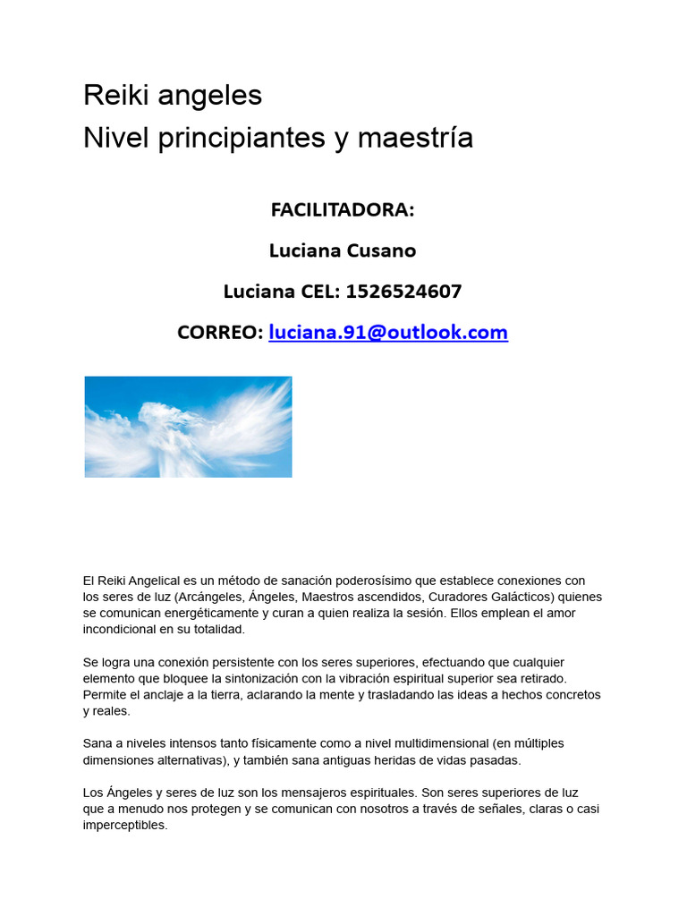 Reiki Angelical: Sanación y Ángeles Guía | PDF | Reiki | Amor