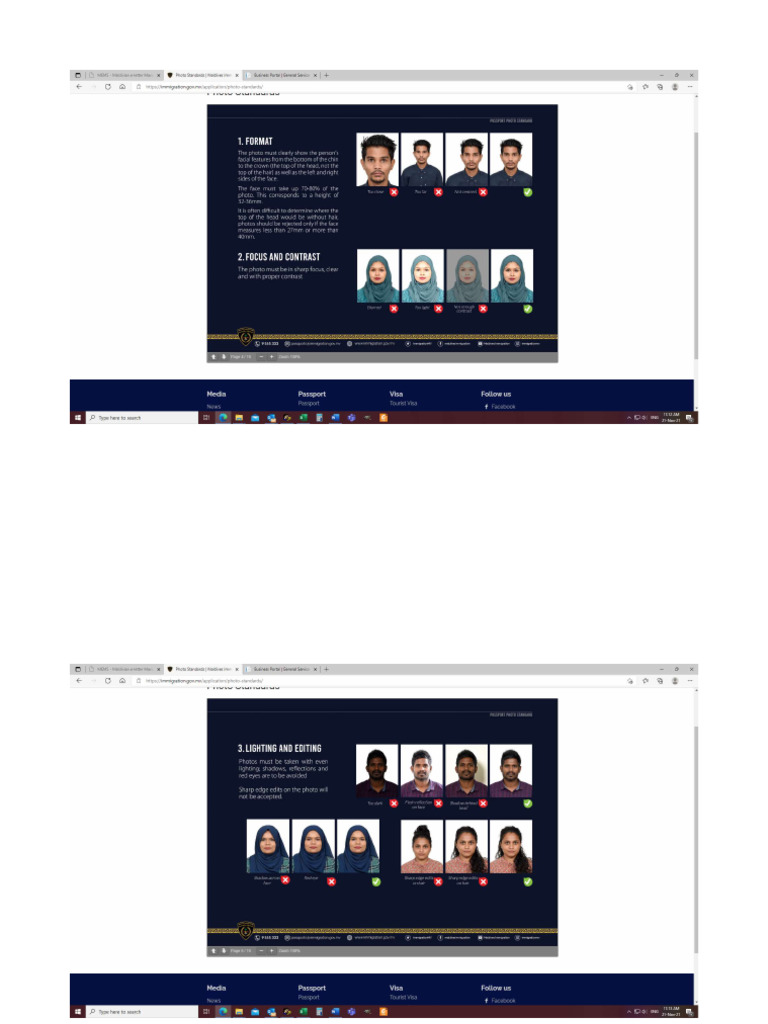 Immigration Photo Standard | PDF