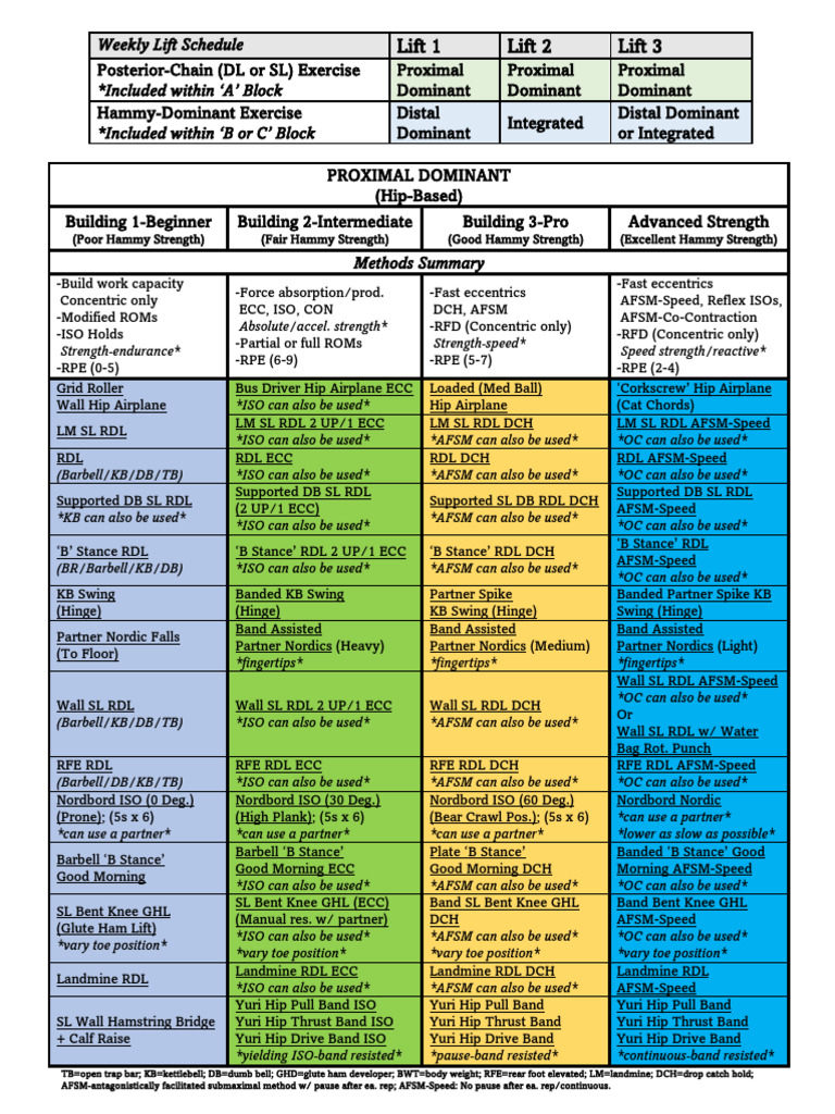 Hamstring Strength Progression Charts 1701631493 | PDF | Weight ...