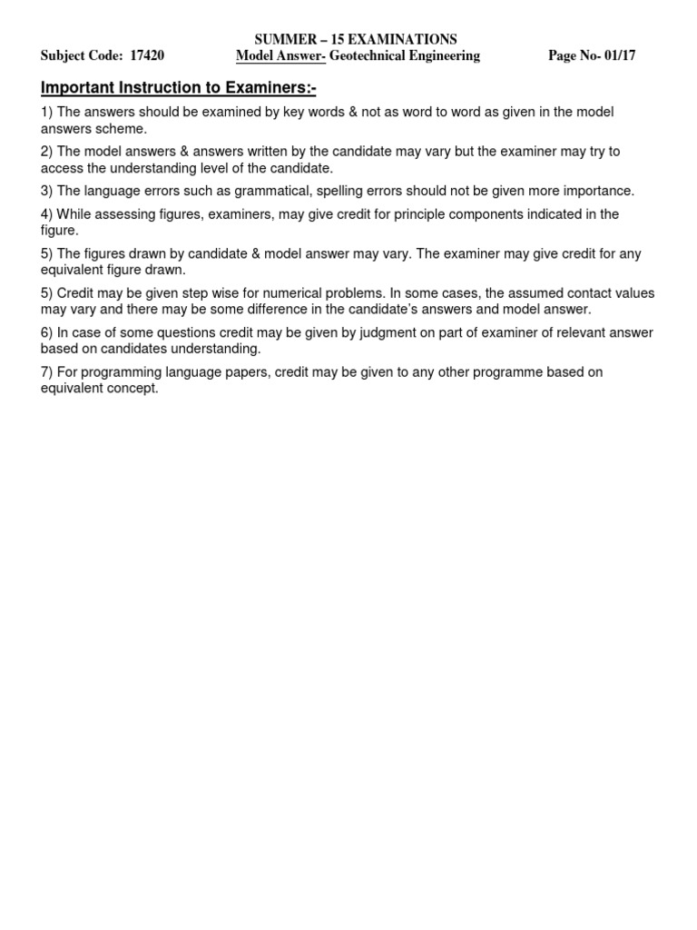 2015 Summer Model Answer Paper | PDF | Weathering | Rock (Geology)