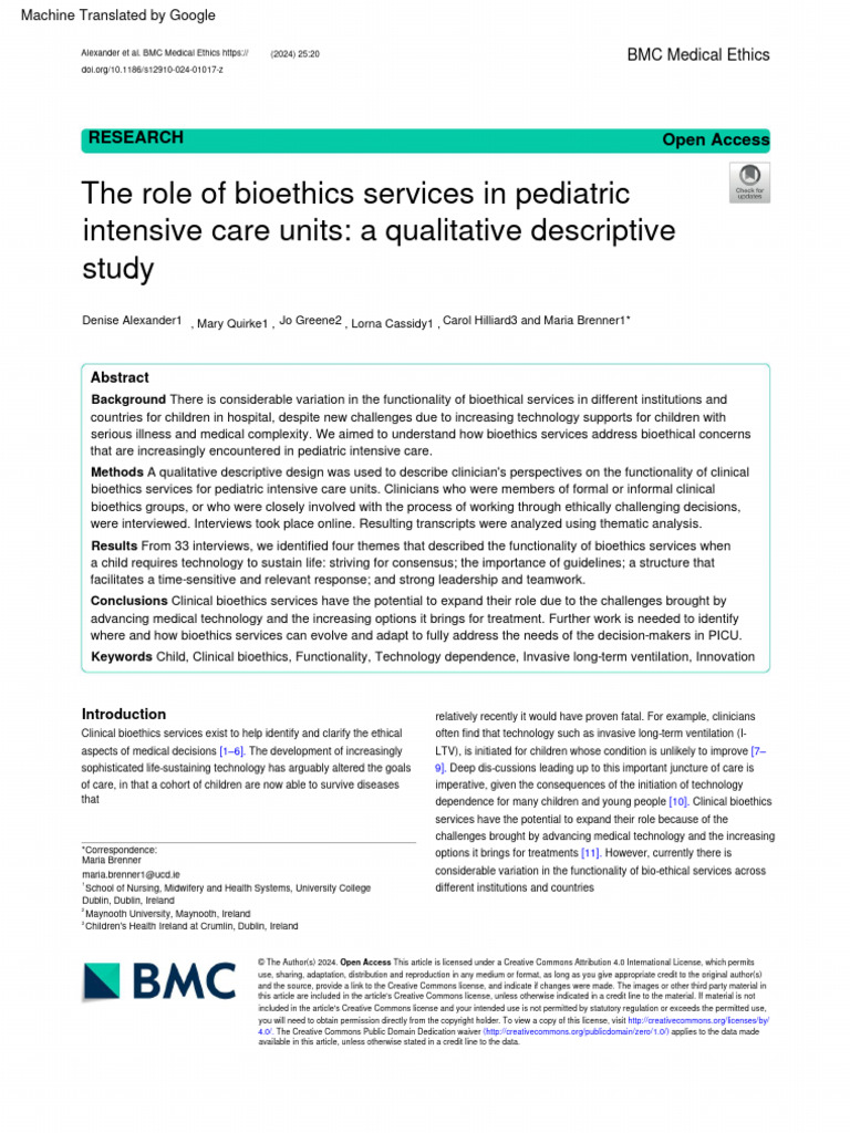 bioetica en servicio de pediatria (1) | Download Free PDF | Bioethics | Pediatrics