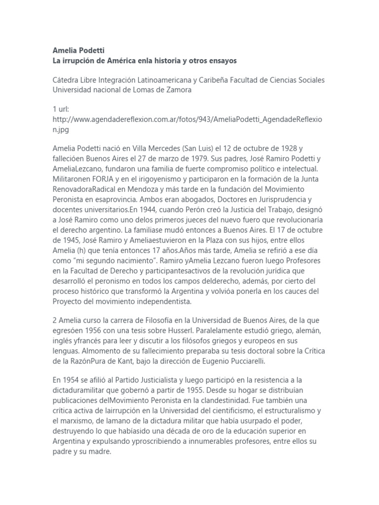 Amelia Podetti | PDF | Ideologías | Karl Marx