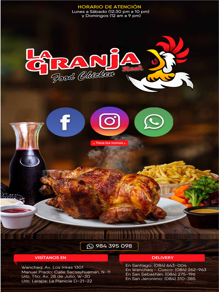 Carta Digital - La Granja Real | PDF | ensalada | filete