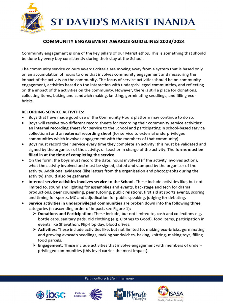 Community Engagement Awards Guidelines 2023-2024 2 | PDF