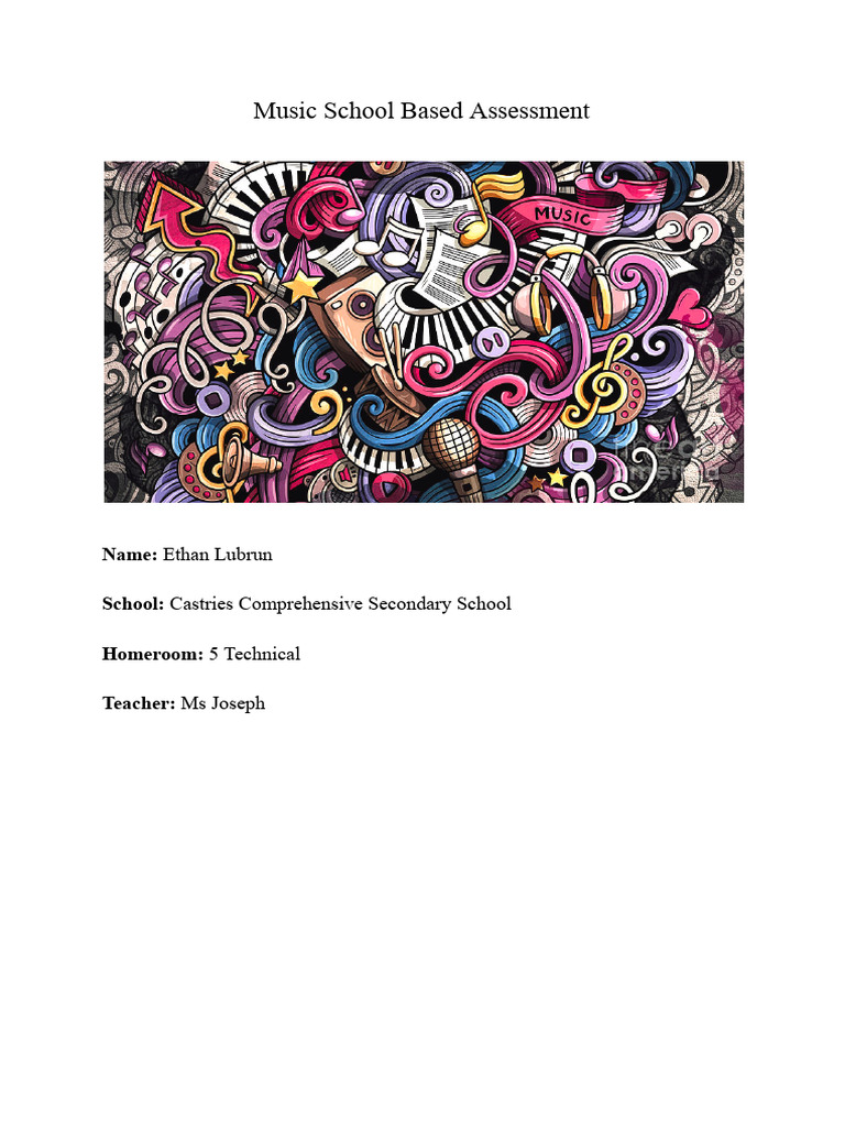 Ethan Lubrun Music SBA | PDF | Song Structure | Songs