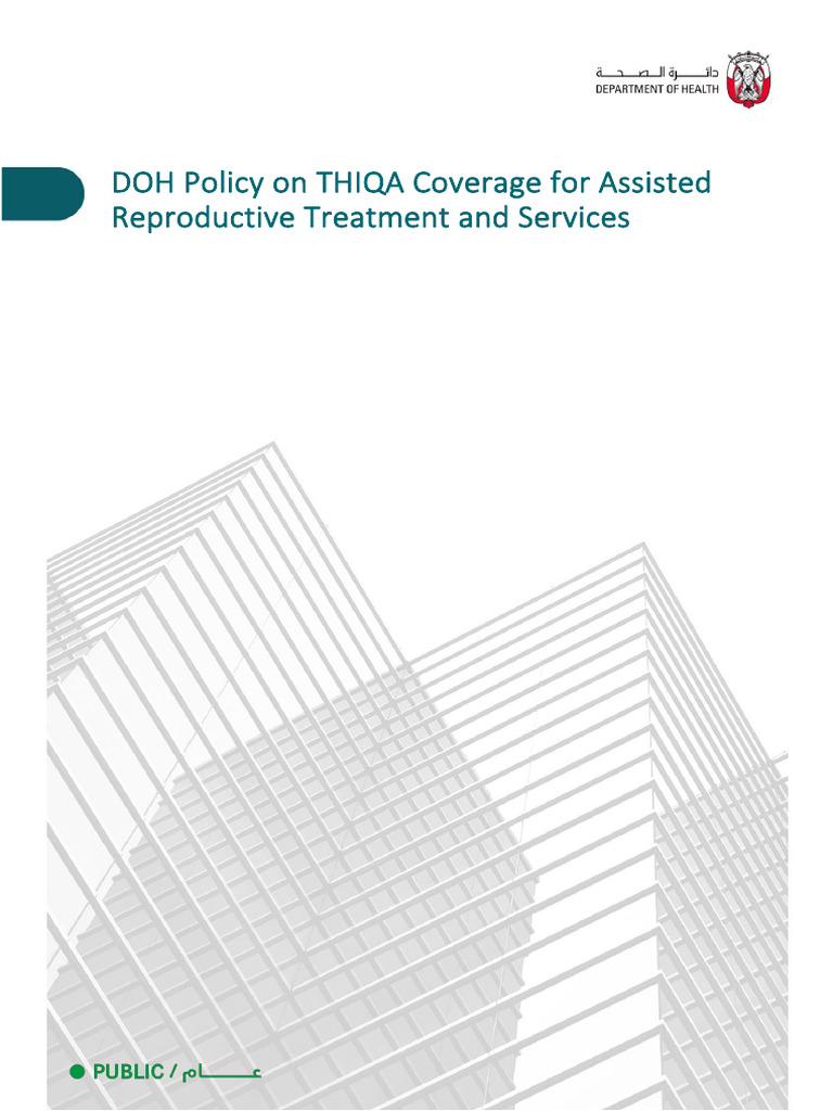 Policy on Thiqa Coverage for Assisted Reproductive Treatment and Services | PDF | Infertility ...
