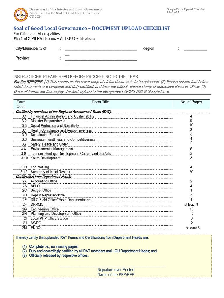 Tab C Upload Checklist (CM) - Documents To Be Uploaded - Final - Devmode | PDF | Landfill ...