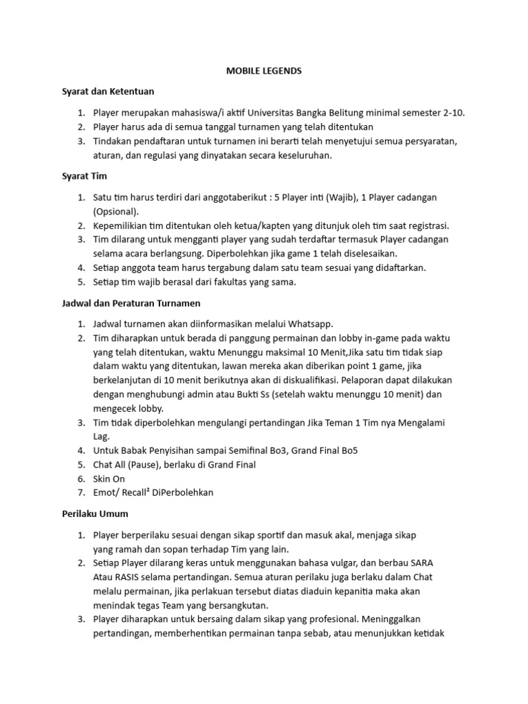 Rules ML UBB GAMES 2024 | PDF