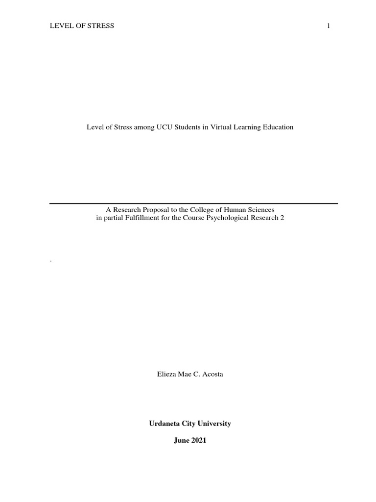 Student Stress Level - Final | PDF | Educational Technology | Stress ...