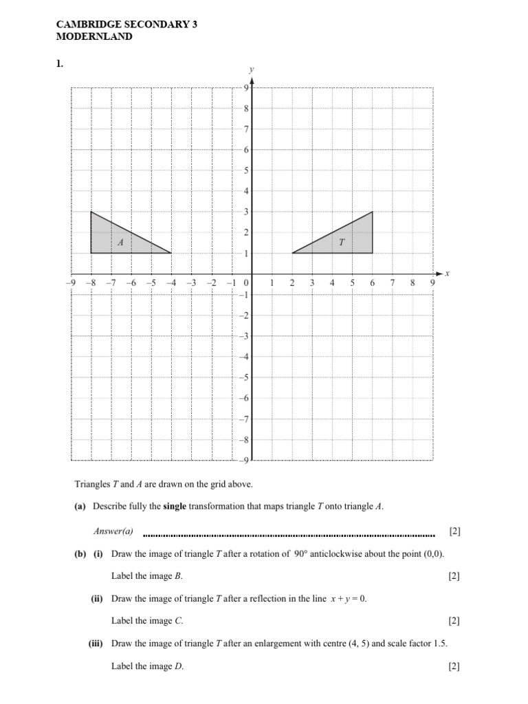 Transformation | PDF | Shape | Euclid
