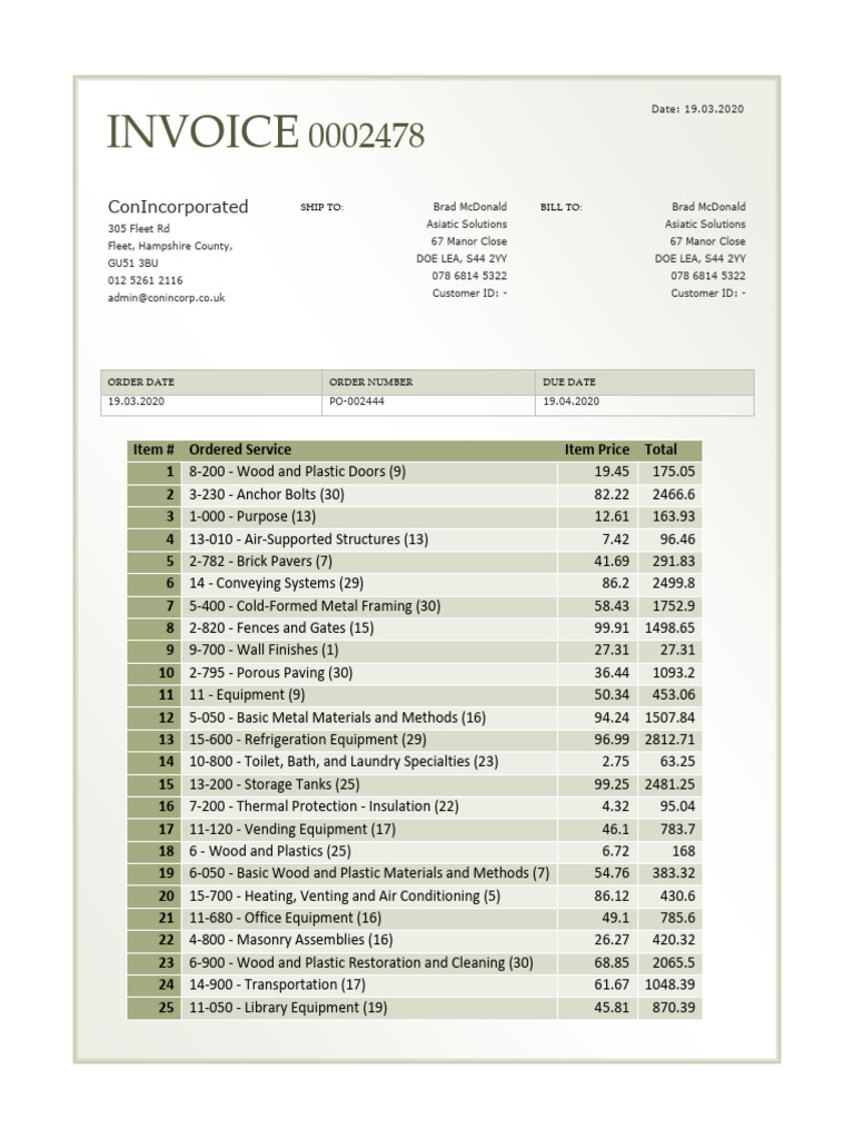 Invoice 2 4 | PDF | Architectural Design | Architecture