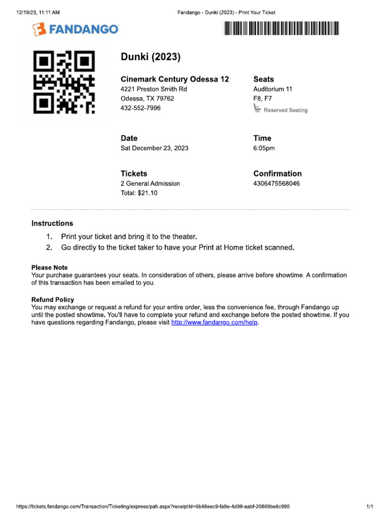Print Ticket | PDF