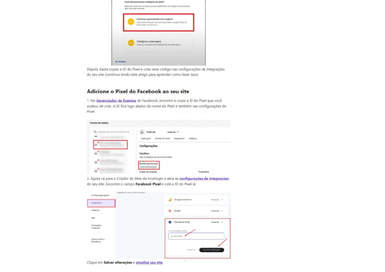 Como Instalar Pixel | PDF