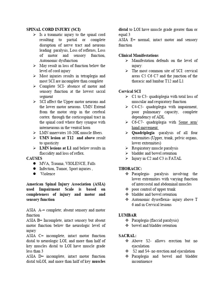 SPINAL-CORD-INJURY-CVA | PDF | Stroke | Thrombus