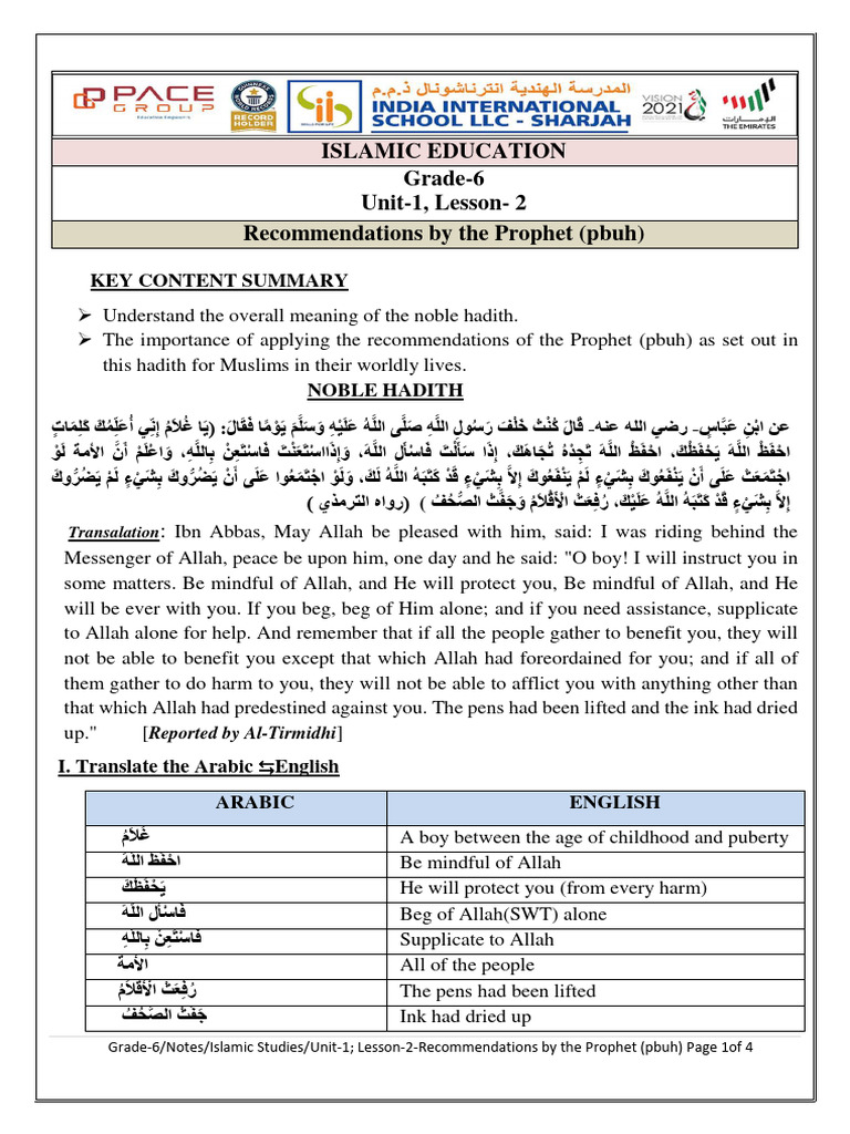 isl ls 3 | PDF | God In Islam | Hadith