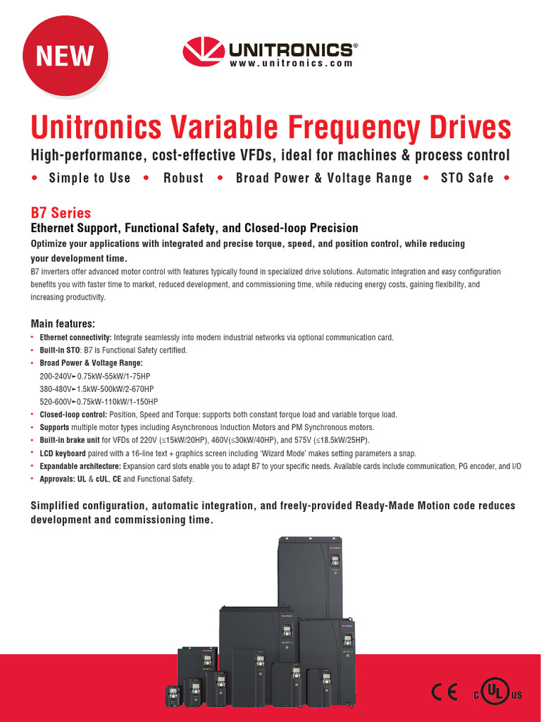 VFD B7 Series Brochure | PDF | Computer Engineering | Electricity