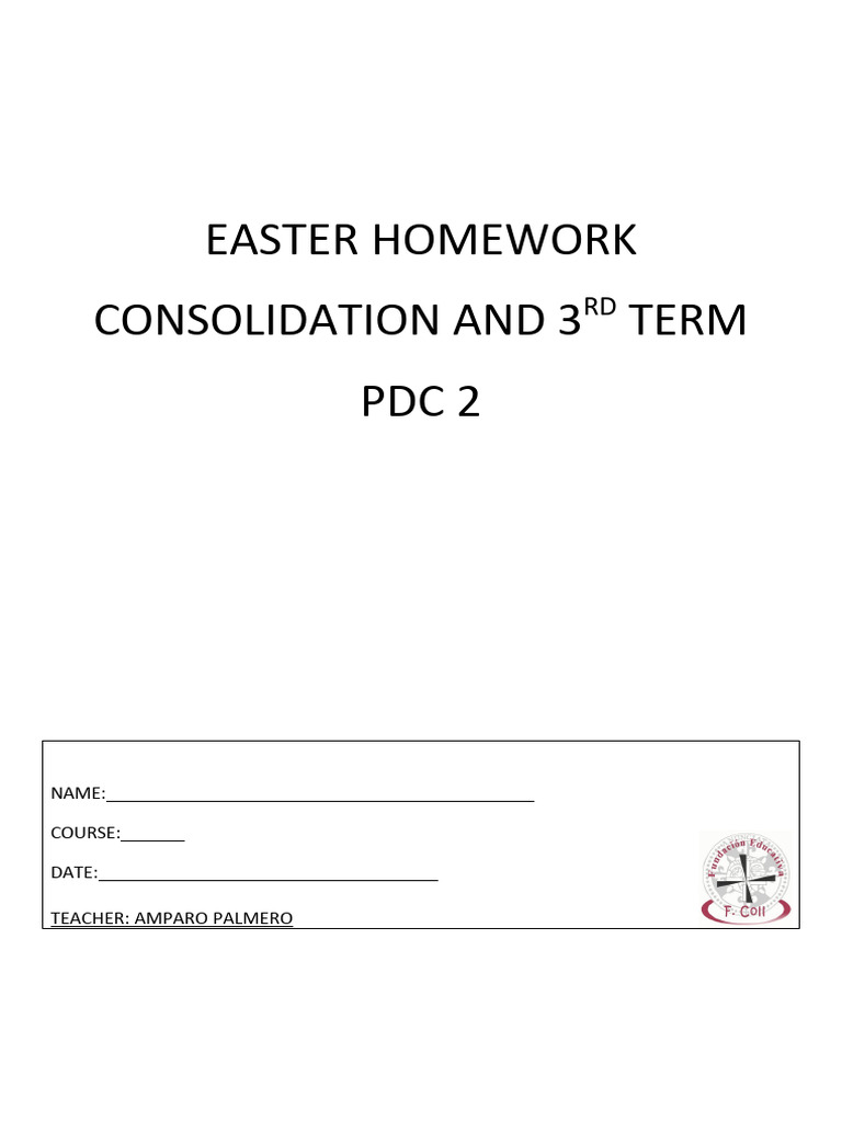 Easter Homework: Grammar & Vocabulary Exercises | PDF | Wedding | Dress