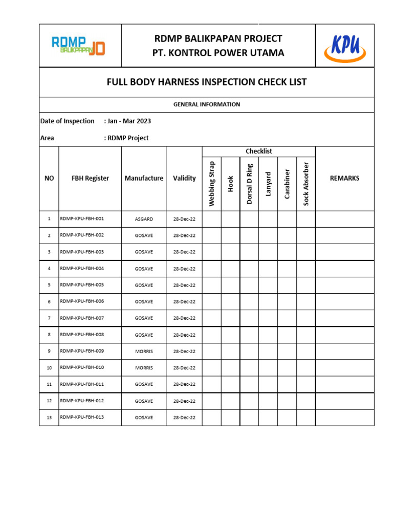 Full Body Harness Register | Download Free PDF | Rock Climbing ...