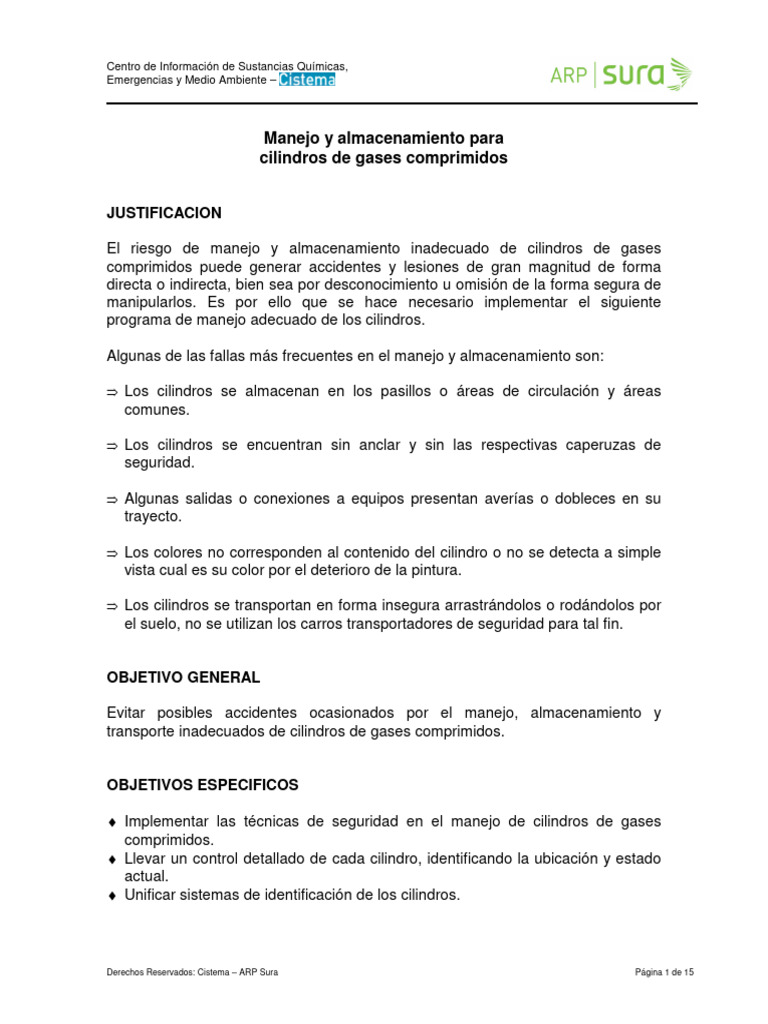 Gases Comprimidos | PDF | Oxígeno | Cobre