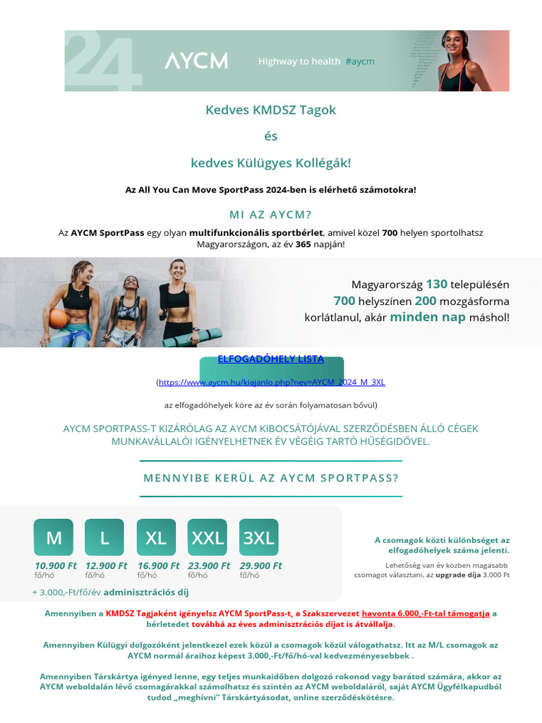 AYCM Beharangozó 2024 | PDF