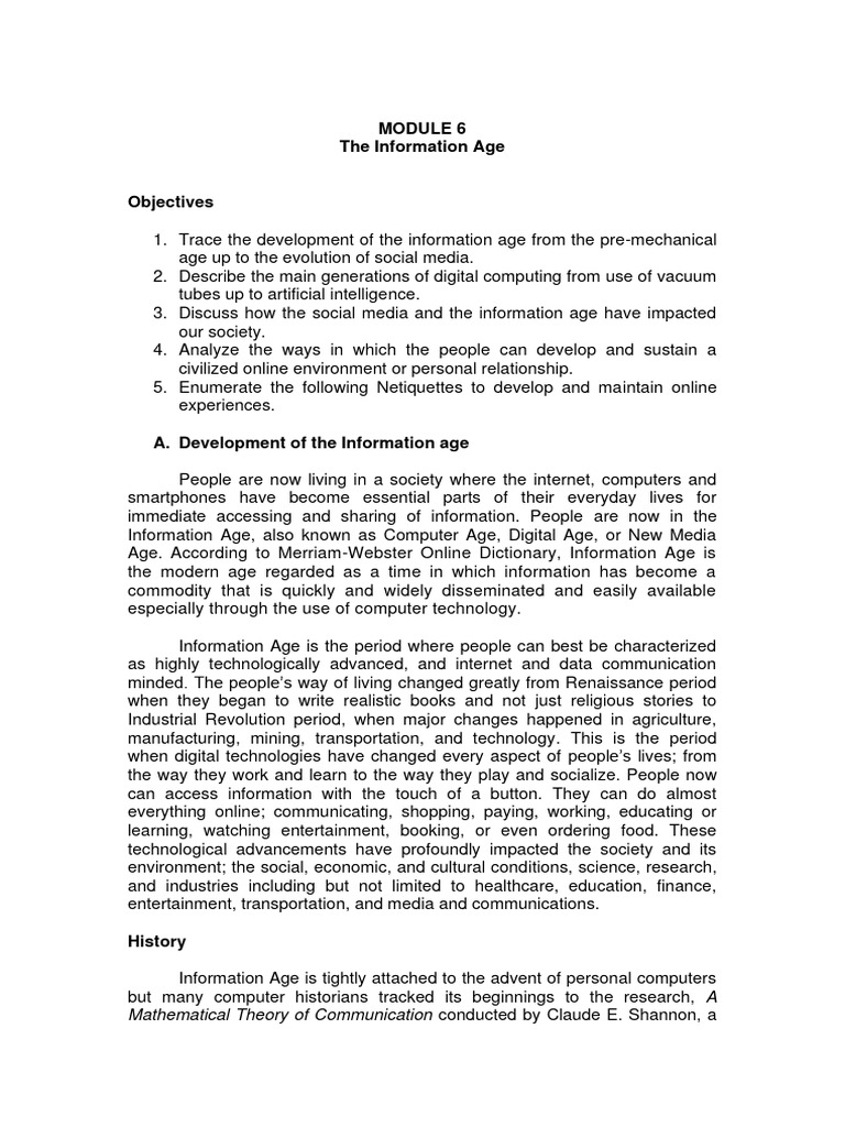 Module 6 - STS | PDF | Integrated Circuit | Information