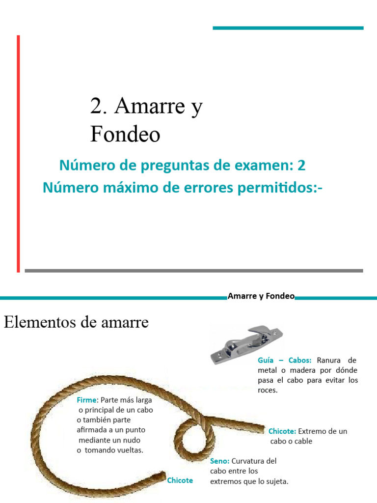 Guía de Amarre y Fondeo | PDF | Ancla