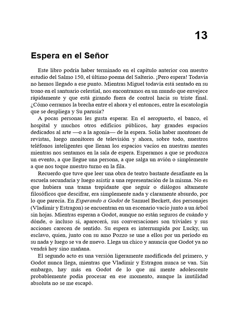 Chapter 13 - Wait On The Lord - Es | PDF | Salmos | Contenido bíblico