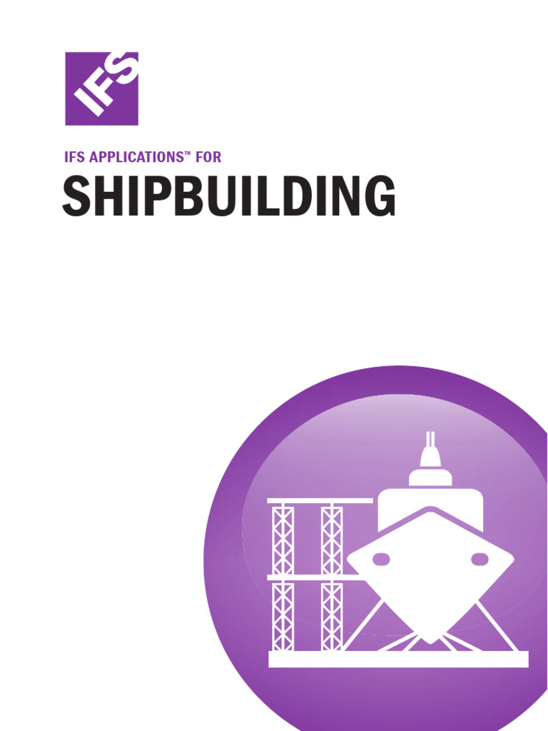Brochure IFS Shipbuilding | PDF | Enterprise Resource Planning | Project Management