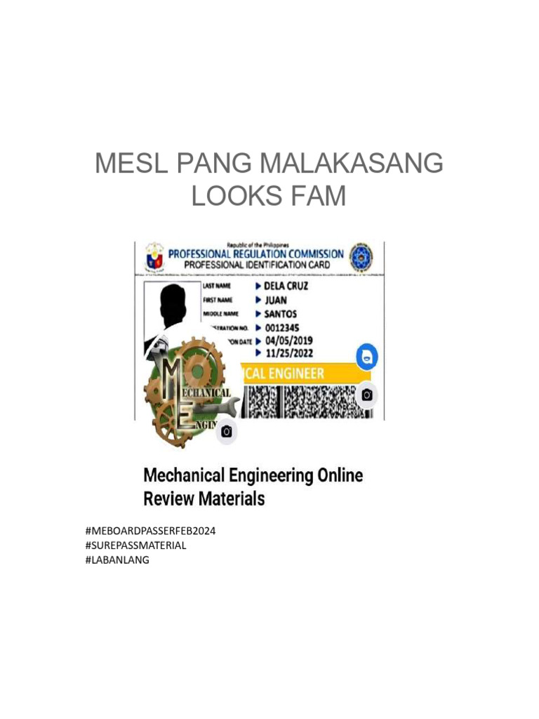 Mesl Pang Malakasang Look Sfam - 01 - Aug2024 | PDF | Euclidean Vector | Expense