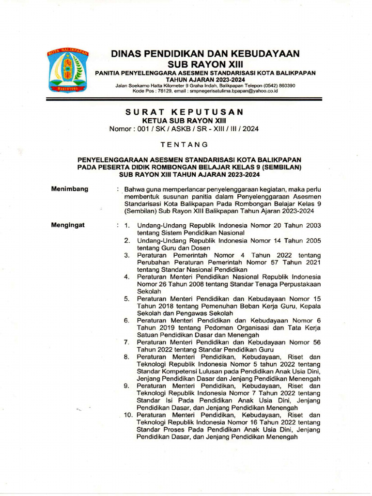 Rev2 SK ASKB RAYON XIII 2023-2024 | PDF