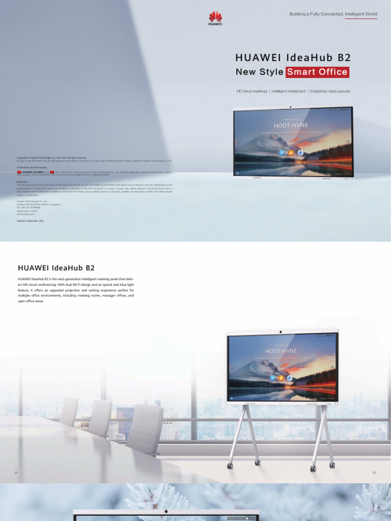 (Datasheet) HUAWEI IdeaHub B2 | PDF | Usb | Hdmi