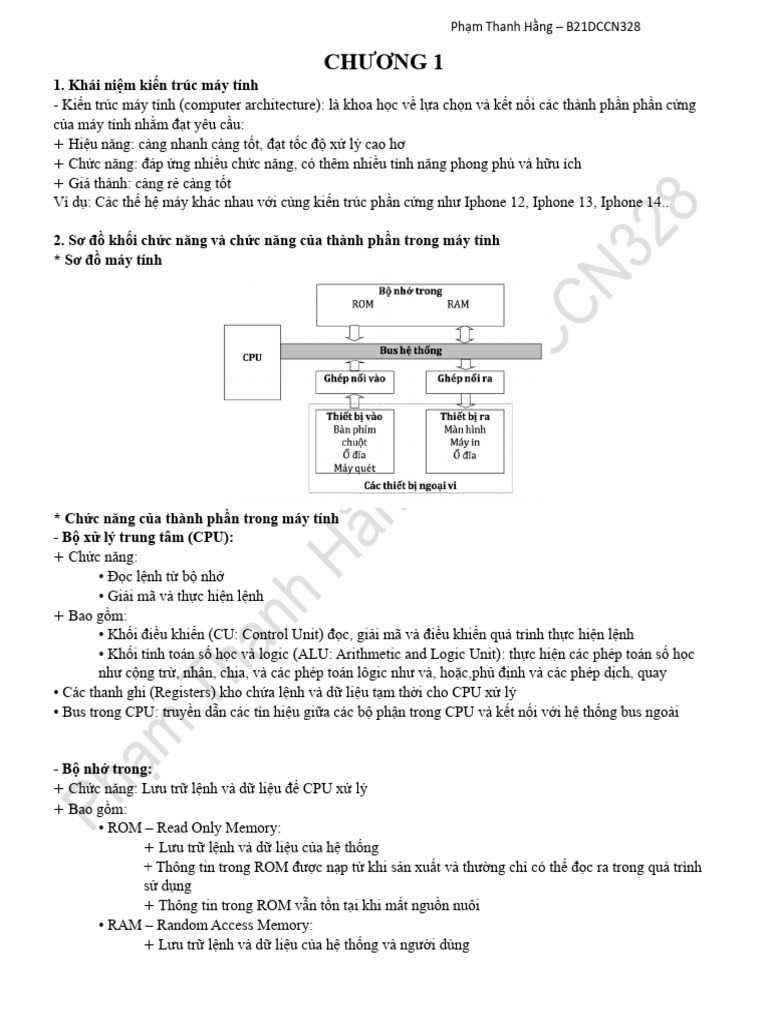 Li Thuyet KTMT | PDF