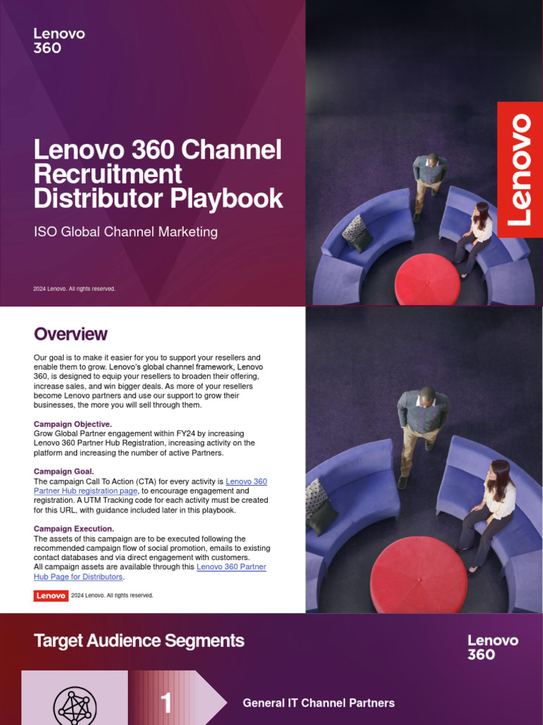 Lenovo 360 Partner Recruit Distribution Campaign Playbook EN 2024 PDF | PDF | Lenovo | Computing