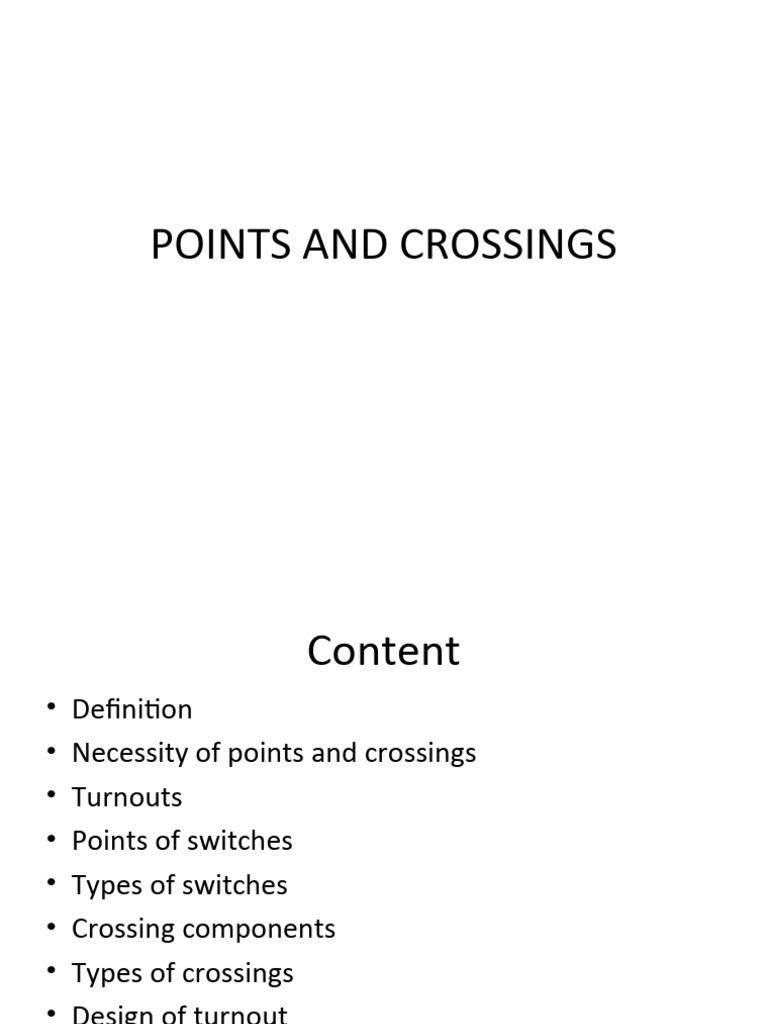 Chapter 7 POINTS AND CROSSINGS | PDF | Rail Transport | Sustainable ...