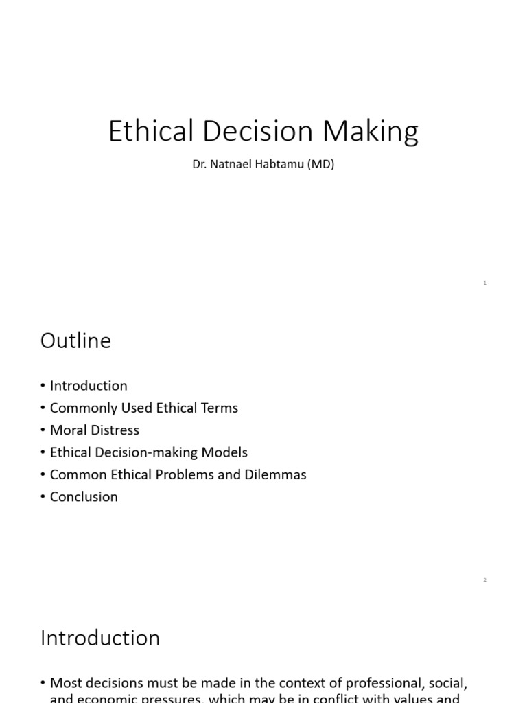 Ethical Decision Making | PDF | Decision Making | Morality