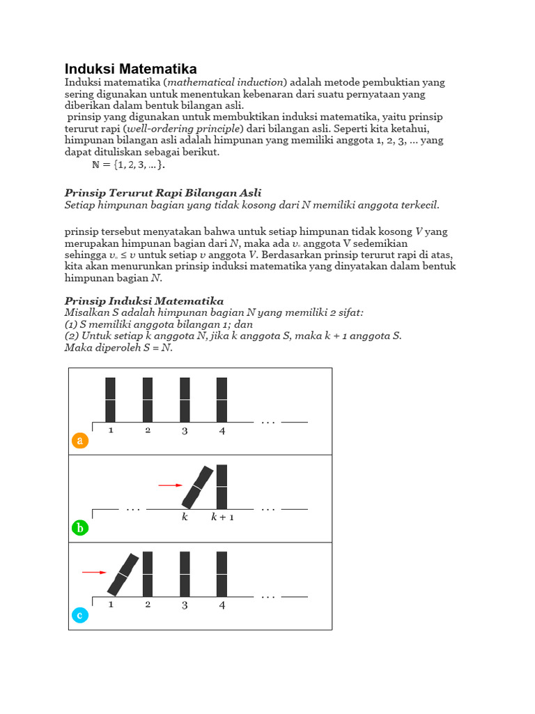 Prinsip Induksi Matematika dan Contohnya | PDF