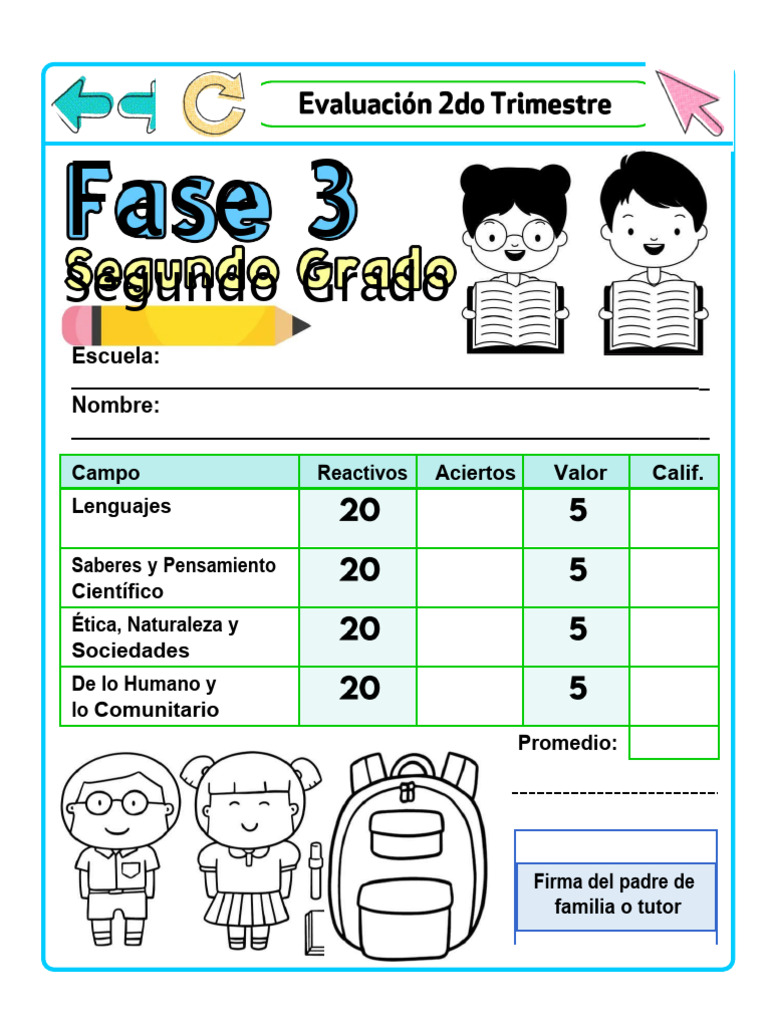 Evaluación de Segundo Grado: Actividades y Reflexiones | PDF