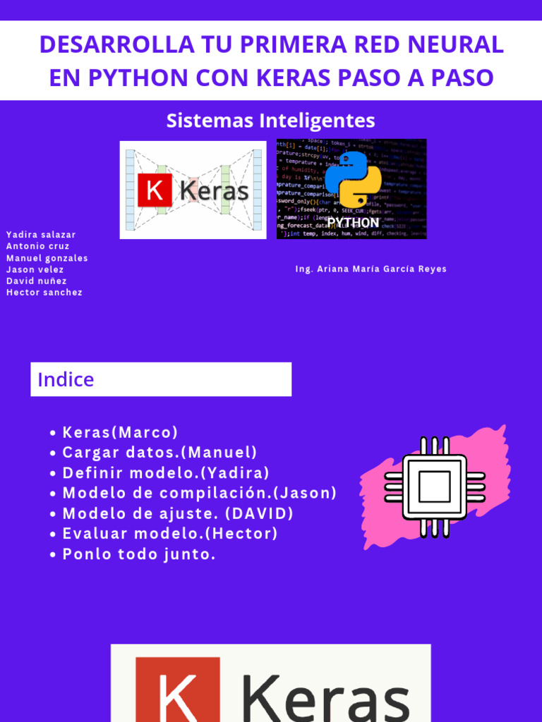Desarrolla Tu Primera Red Neural en Python Con Keras Paso A Paso | PDF | Red neuronal artificial ...