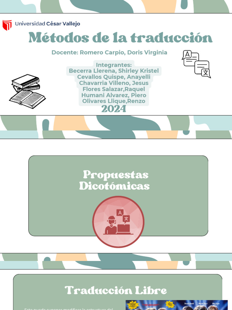 Metodo de Traduccion EXPO | PDF | Traducciones | Escritura