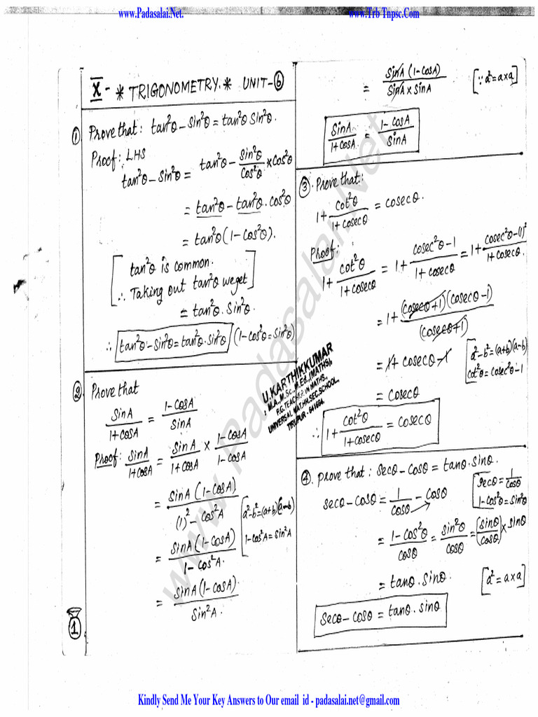 10th Maths Study Material English Medium PDF Download | PDF